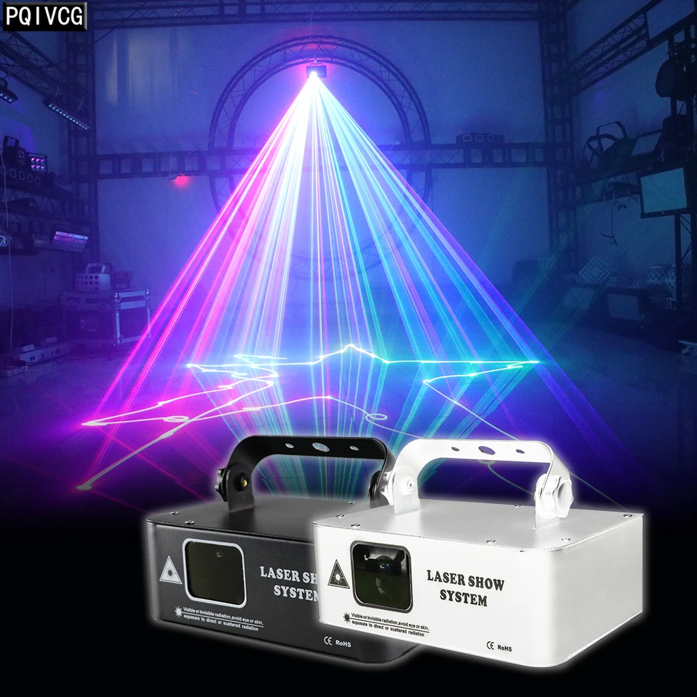 500mw RGB Laser Beam Line Scanner Projector DJ Disco Stage Lighting ...