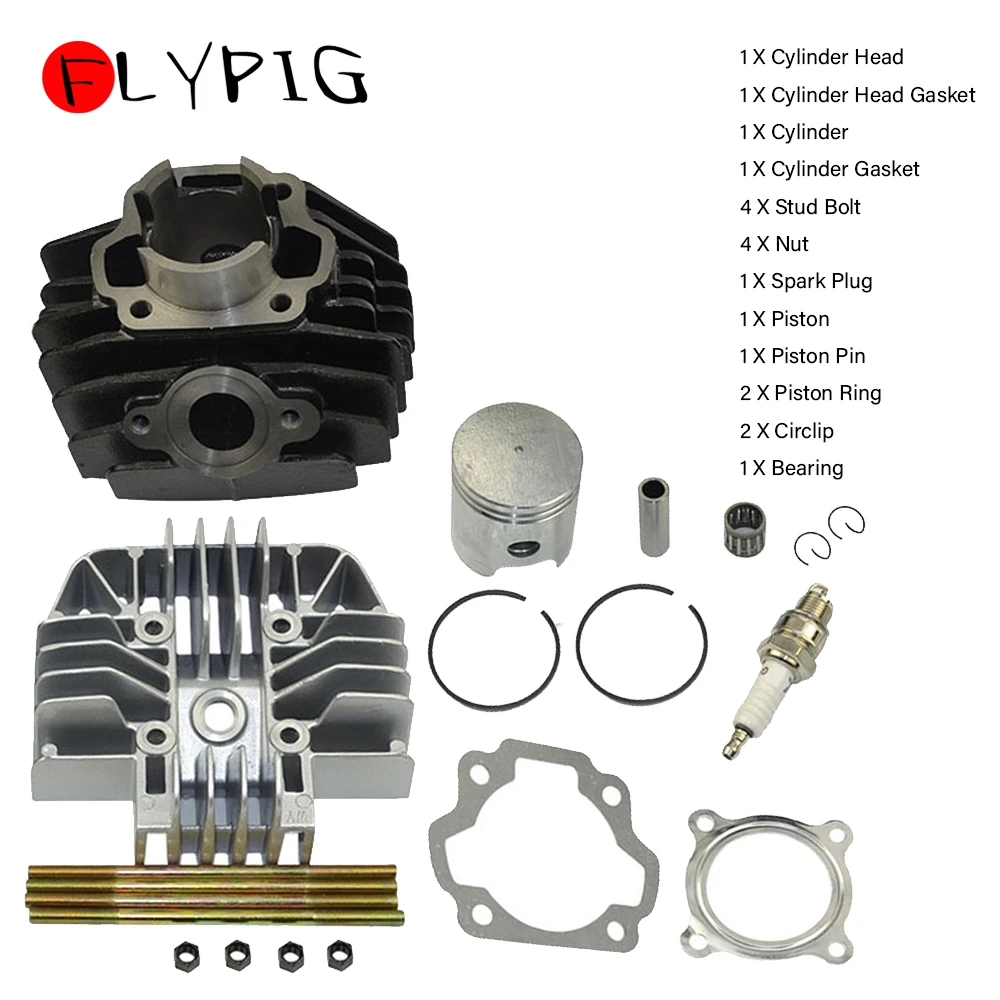 New Cylinder Gasket Piston Ring Kit Top End for YAMAHA PW 80 PW80 Y ...