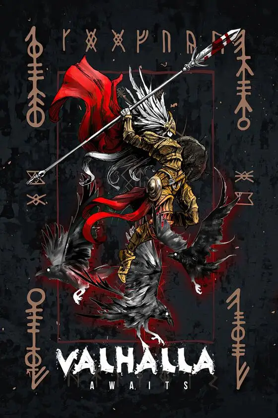 Viking Funeral Pyre Cartoon