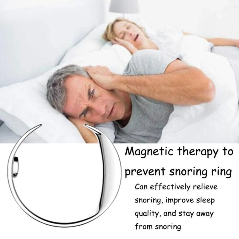 Anti Snore Ring Adjustable Acupressure Apnea Sleeping Aid Tool Portable ...