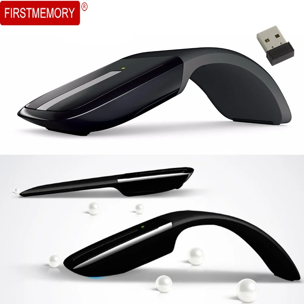 New Arc Touch Mouse Ergonomic Design Folding Mause 2.4G Optical USB ...
