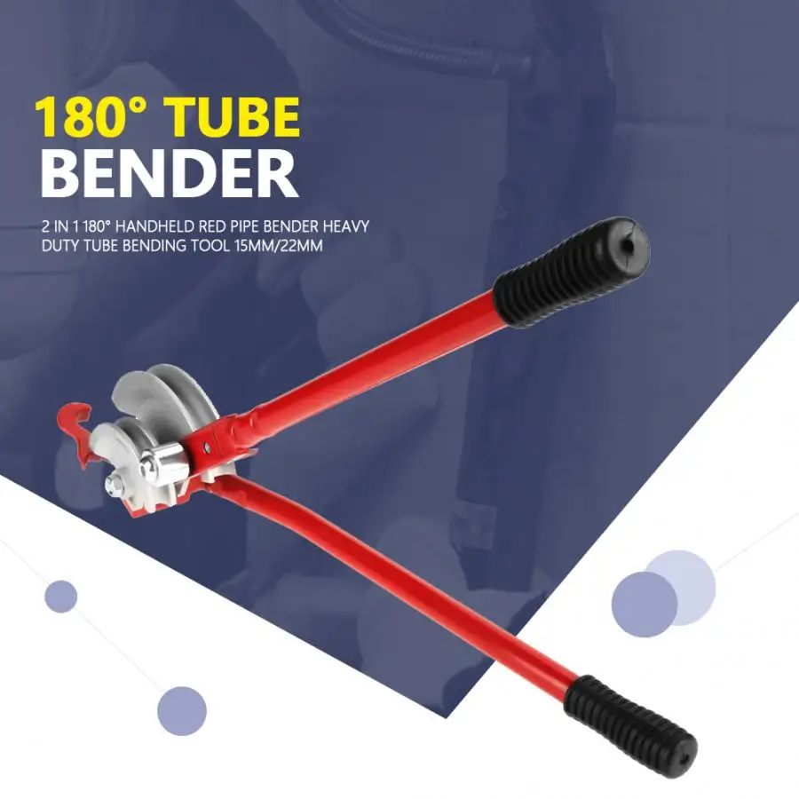 Pipe Tools 2 in 1 180° Handheld Pipe Bender Copper Heavy Duty Tube Bending 15mm/22mm HOT US $94.06
