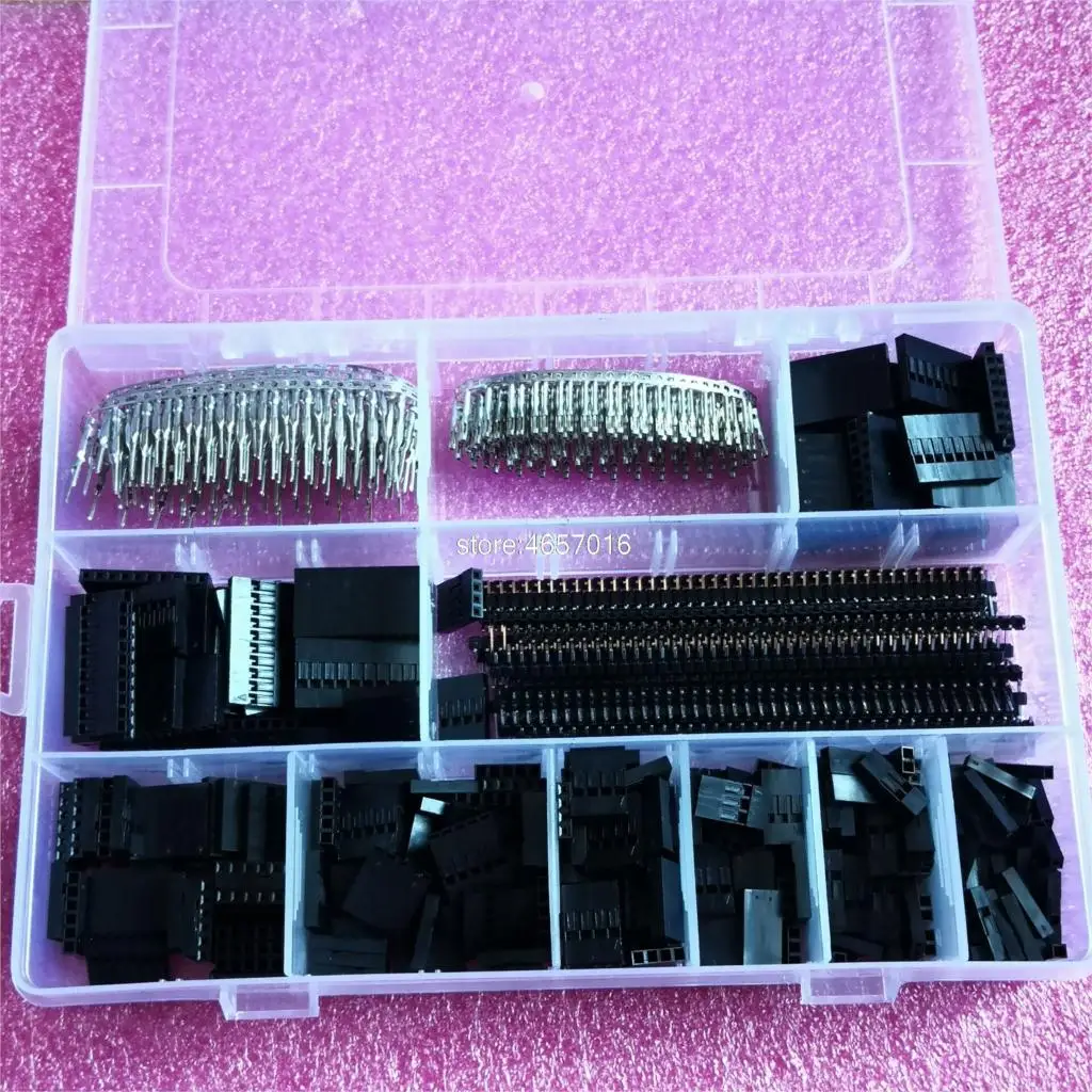 1450Pcs-Set-2-54mm-Dupont-Connector-Kit-PCB-Headers-Male-Female-Pins ...