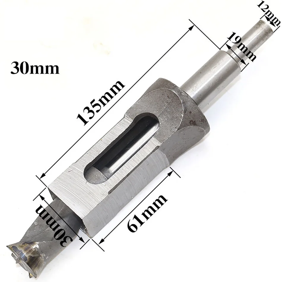 Square-Drill-30mm-Woodworking-Hole-Guide-Mortise-Chisel-Wood-with-Twist ...