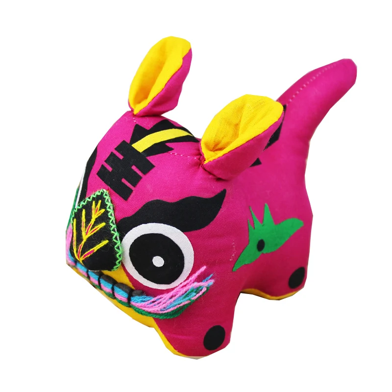 Auspicious Tiger Medium Handmade Cloth Chinese Characteristics Gifts ...