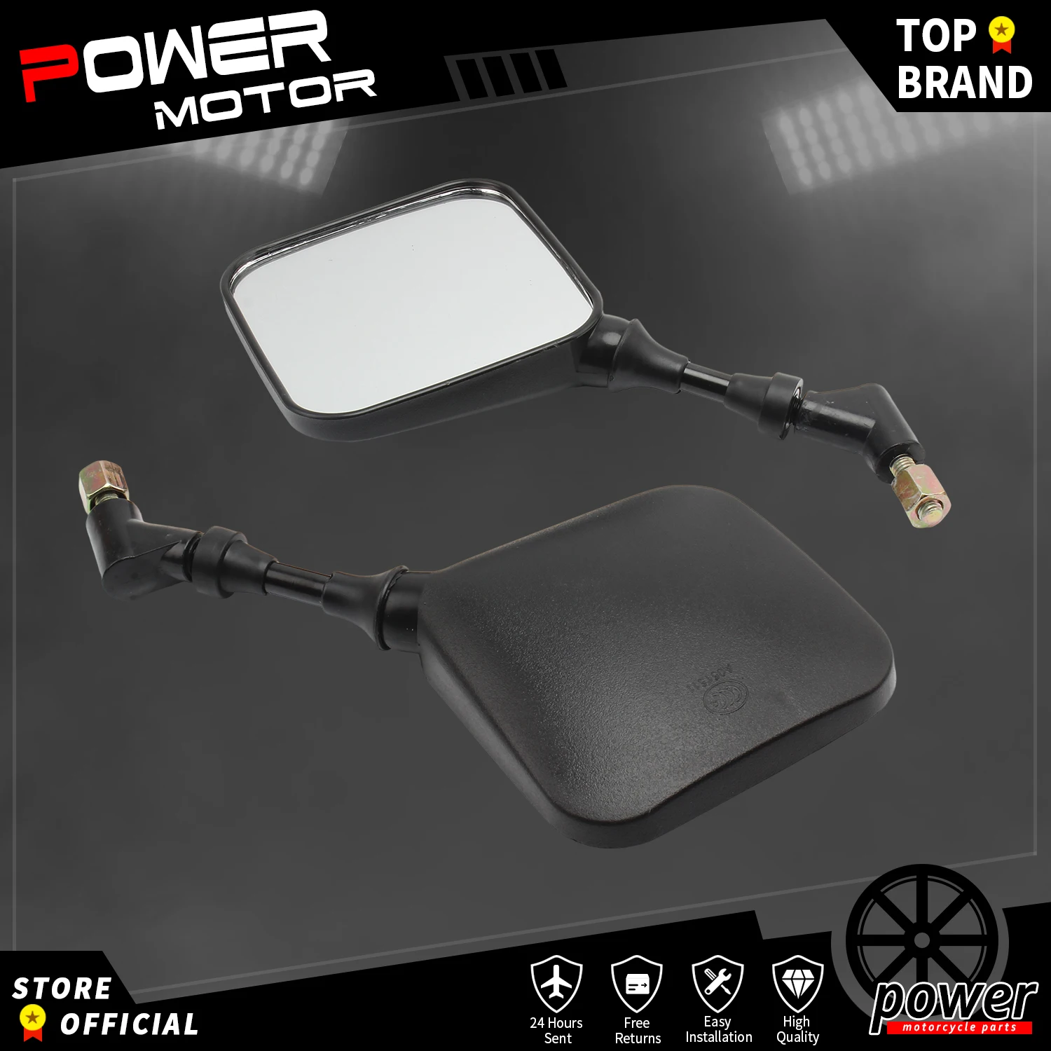 2Pcs-Side-Rear-10mm-Motorcycle-Rear-View-Mirror-For-Suzuki-DR-200-250 ...