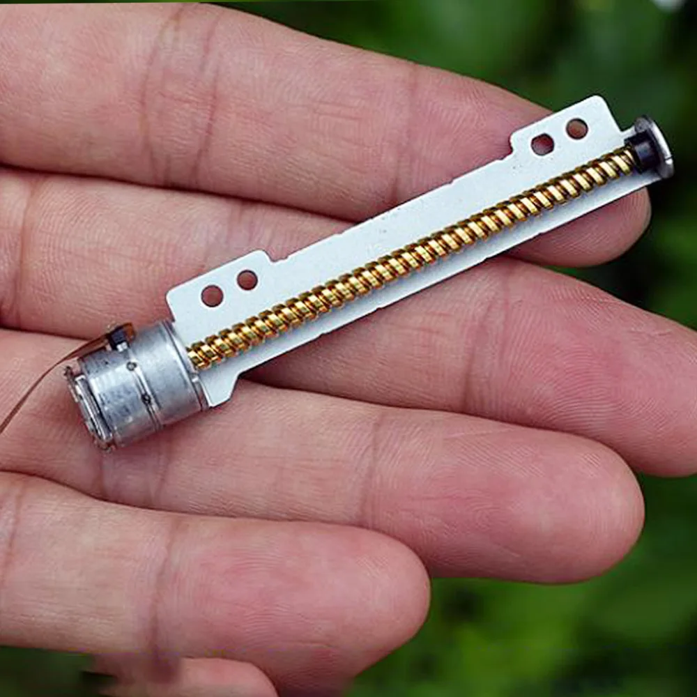 Japan Mini 50mm Hub Micro Präzision Kupfer Schraube Linear 10MM Stepper ...