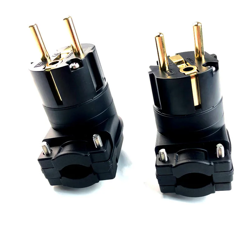 HiFi-Audio-Power-Plug-Gold-Plated-L-shaped-Copper-IEC-Connector-EU-US ...