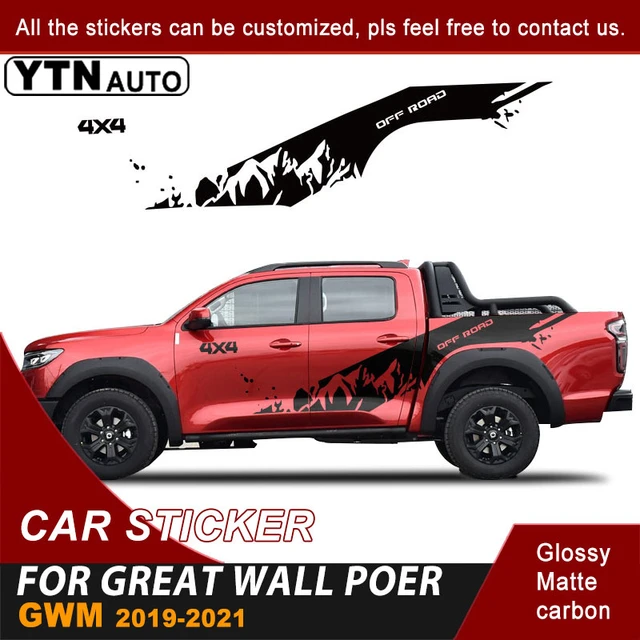 For GWM Cannon Ute Great Wall Poer 2019 2020 2021 Side Body, 49% OFF