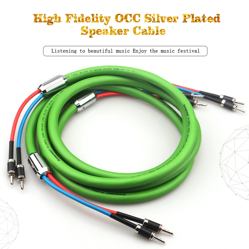 Xangsane Fever Sp-6008ag Occ Silver-plated Hifi Speaker Center Cable ...