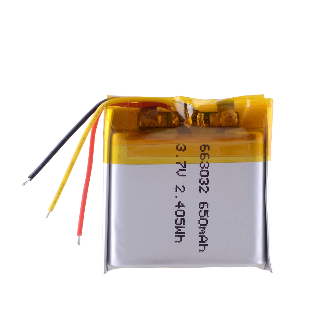 650mah 3.7v 2.405wh 663032 Replacement Battery For Smartphone Watch ...