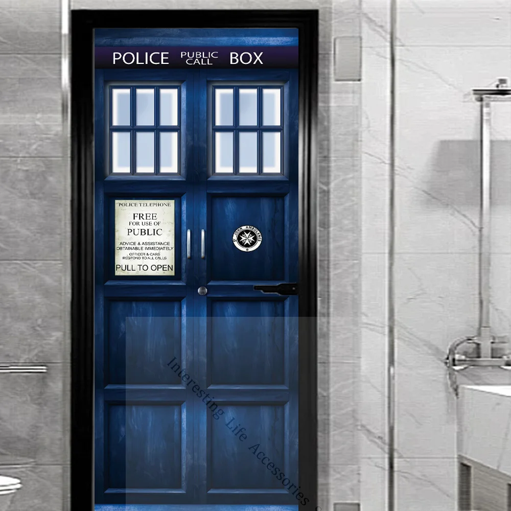 Tardis Door Decal