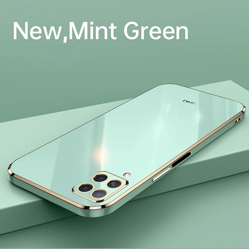 For Samsung Galaxy M33 M53 5g Case Fashion Plating Glossy Soft Silicone ...