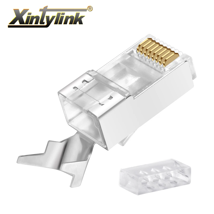 xintylink-cat7-cat6A-rj45-connector-50u-1-3mm-ethernet-cable-plug-CAT ...