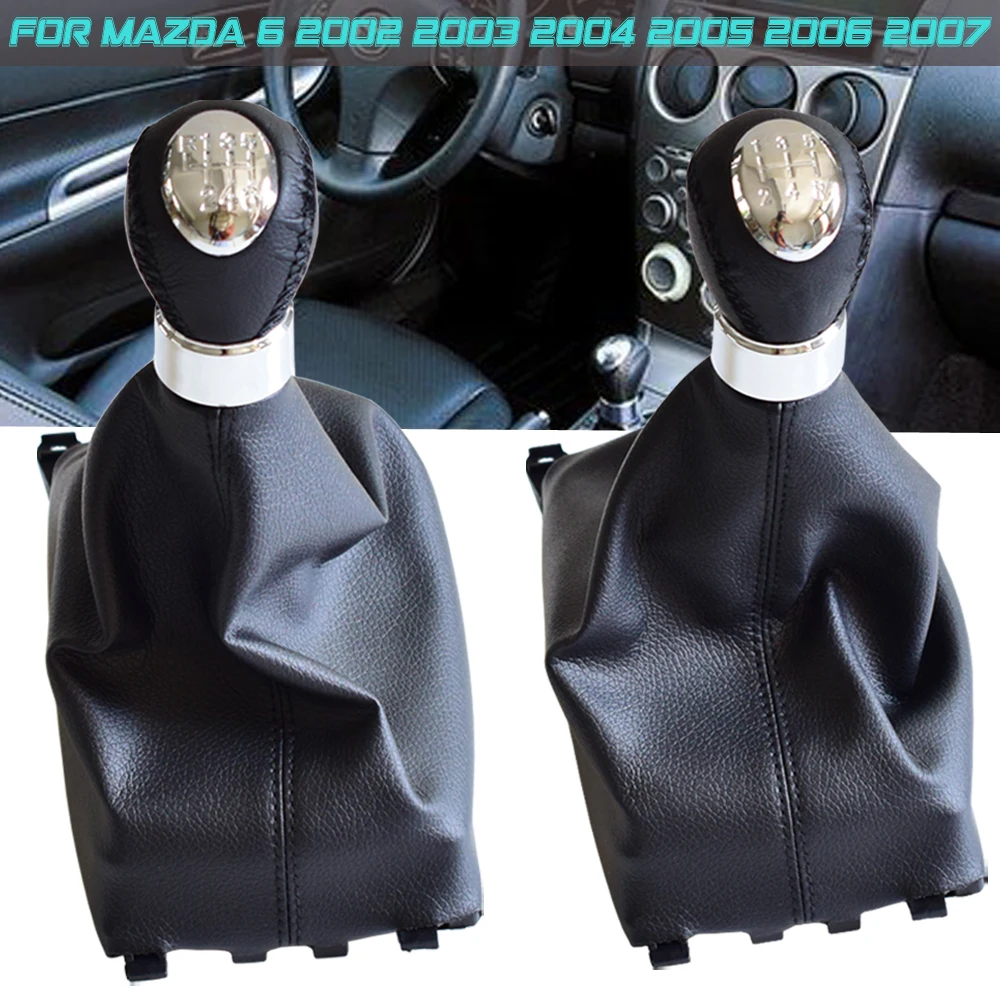 For Mazda 6 2002 2004 2005-2007 Manual 5 6 Speed Chrome Car Styling ...