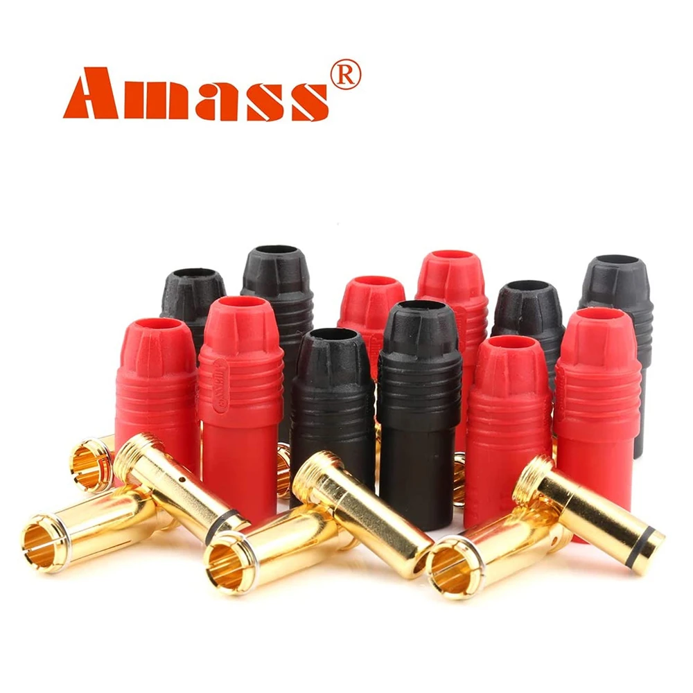 Youme 6pairs Amass As150 Male Female Anti Spark Connector Gold Plated ...