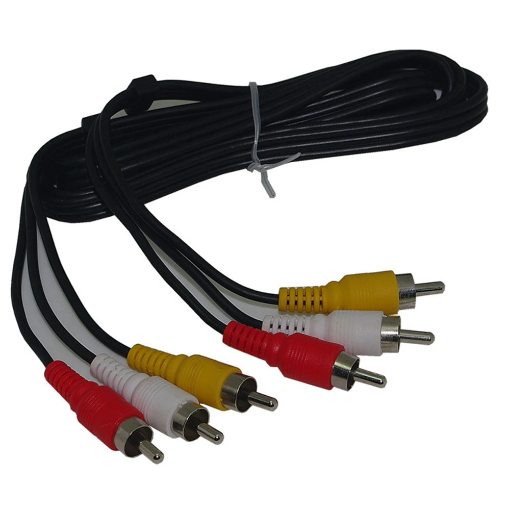 Triple-HDTV-3RCA-Male-to-3-RCA-Composite-Audio-Video-AV-Cable-Cord ...