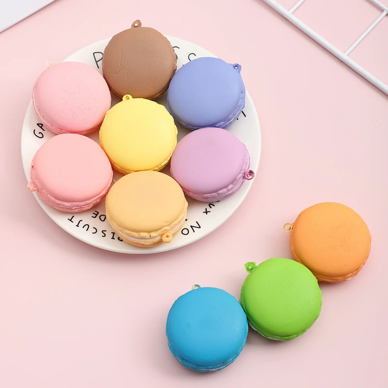 Squishy macaroon 1PC Kawaii Soft Simulation Cute Pretend Kitchen ...