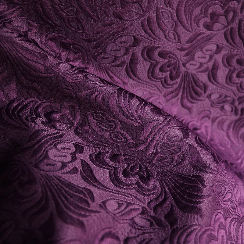 Tecido-brocado-jacquard-borboleta-roxa-50cm-145cm-floral-em-relevo-para ...