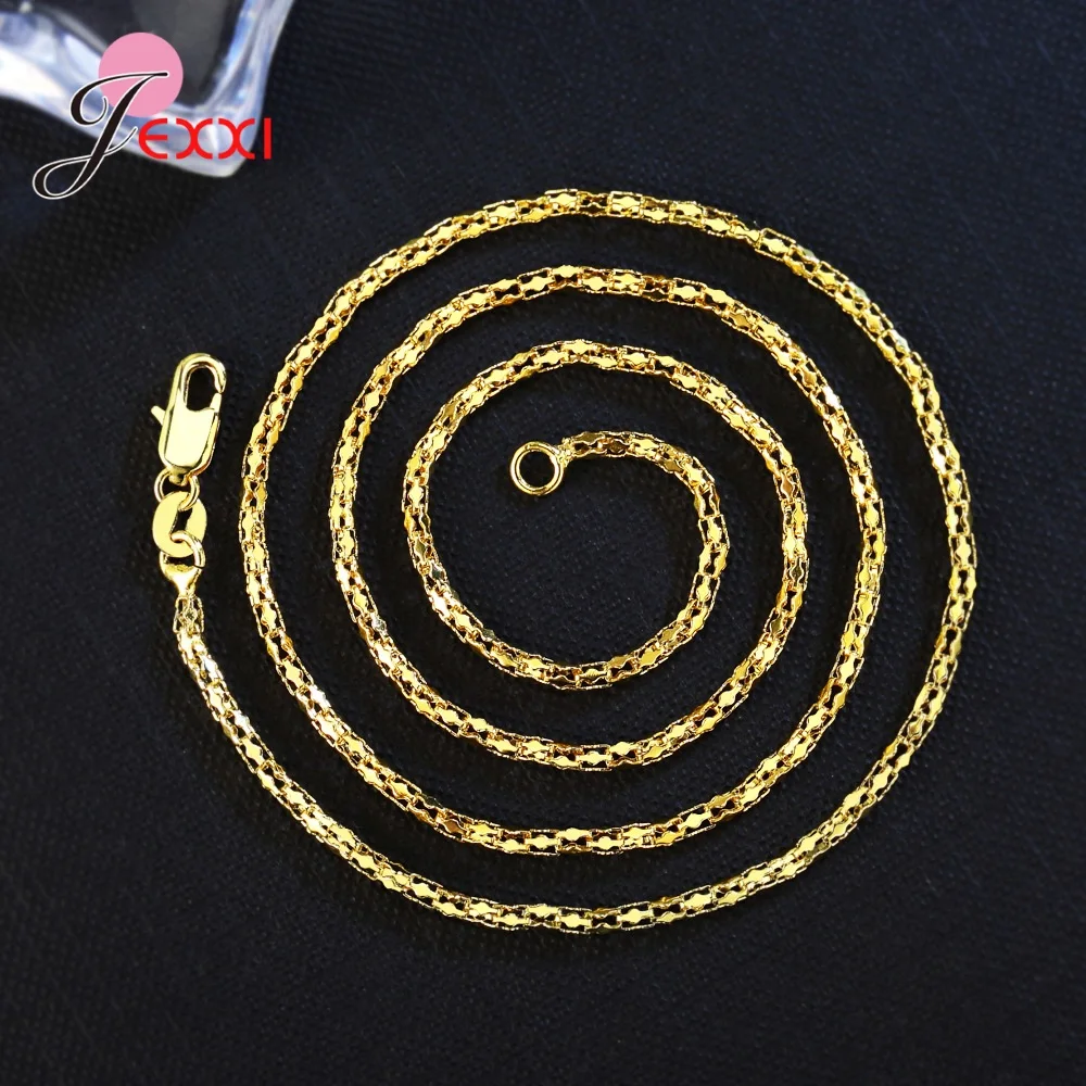 Top-Quality-925-Sterling-Silver-Caterpillar-Chains-For-Women-Width-2mm ...