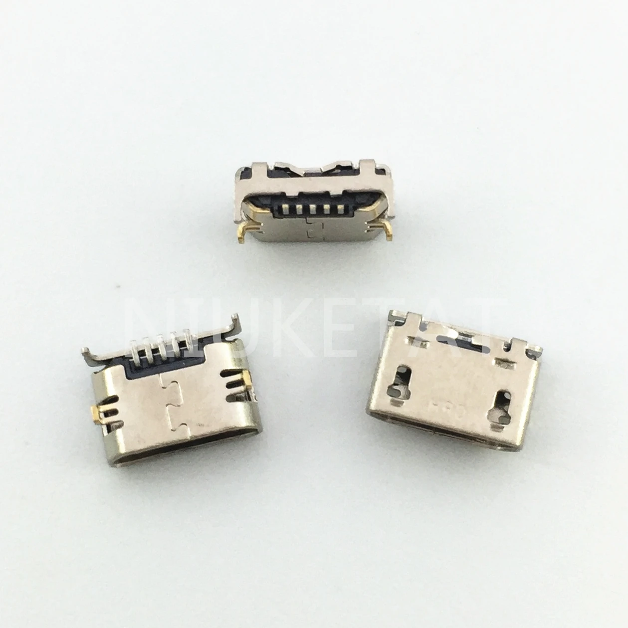 100pcs-micro-USB-5pin-jack-Big-Ox-horn-Four-legs-plate-Female-socket ...