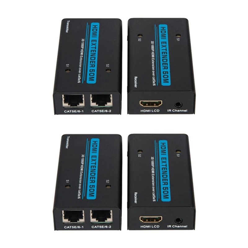 Extensor HDMI de 164 pies (50 metros), 1080P, doble extensor de Cable ...