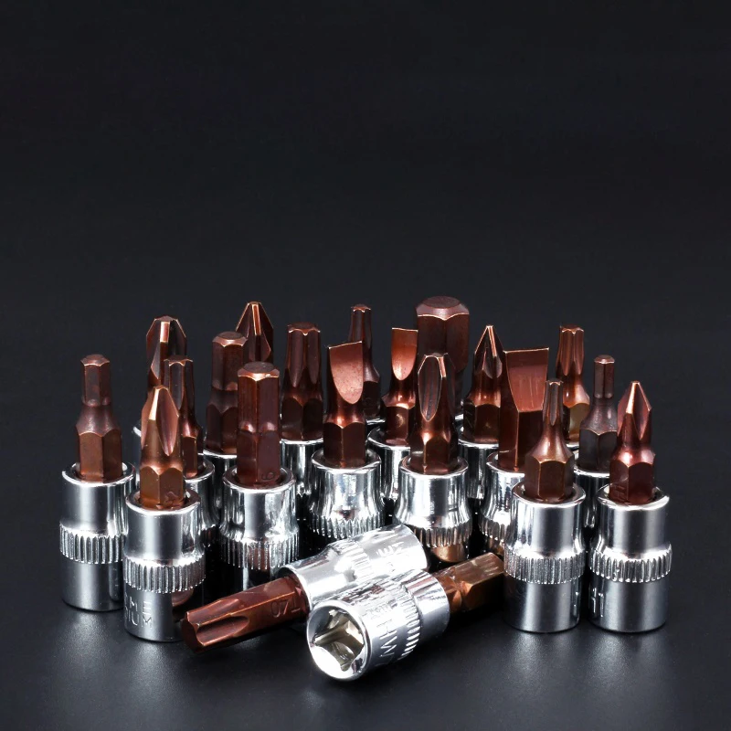 1/4 inch electric wrench sleeve bit PH cross PZ rice word FD word ...