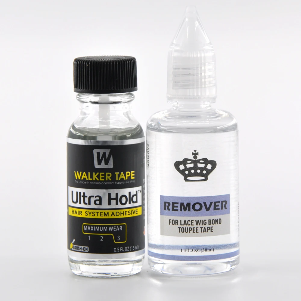 05floz15ml And 30ml 리무버 울트라 홀드 헤어 시스템 접착제 브러쉬 온 레이스 가발가발 소프트 본드 접착제