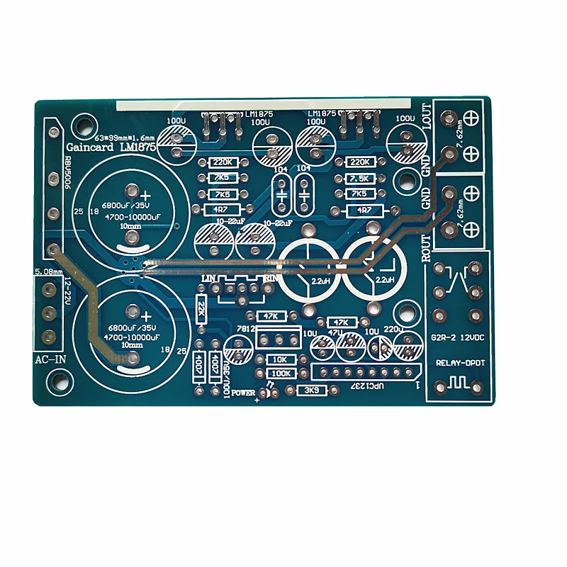 LM1875 Amplifier PCB Stereo Gaincard GC Version LM1875 Low Distortion ...