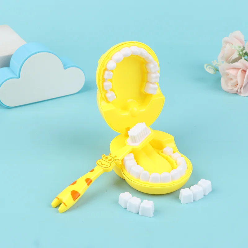 Children's Early Education Brushing Giraffe Teeth Brush Demo Teaching ...