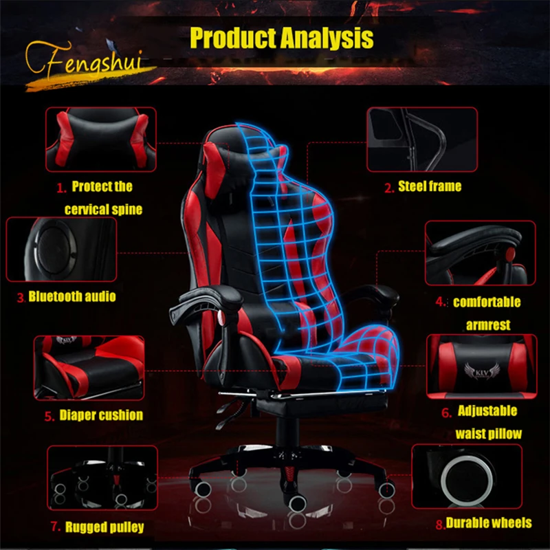 Professional eSport Player Computer gaming chair DNF LOL Internet Cafes ...