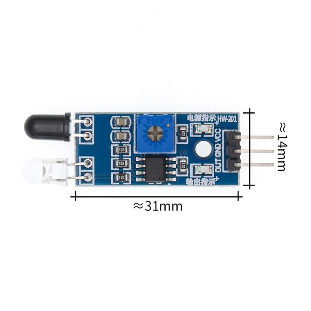 Módulo de Sensor de evitación de obstáculos infrarrojo IR para arduino ...