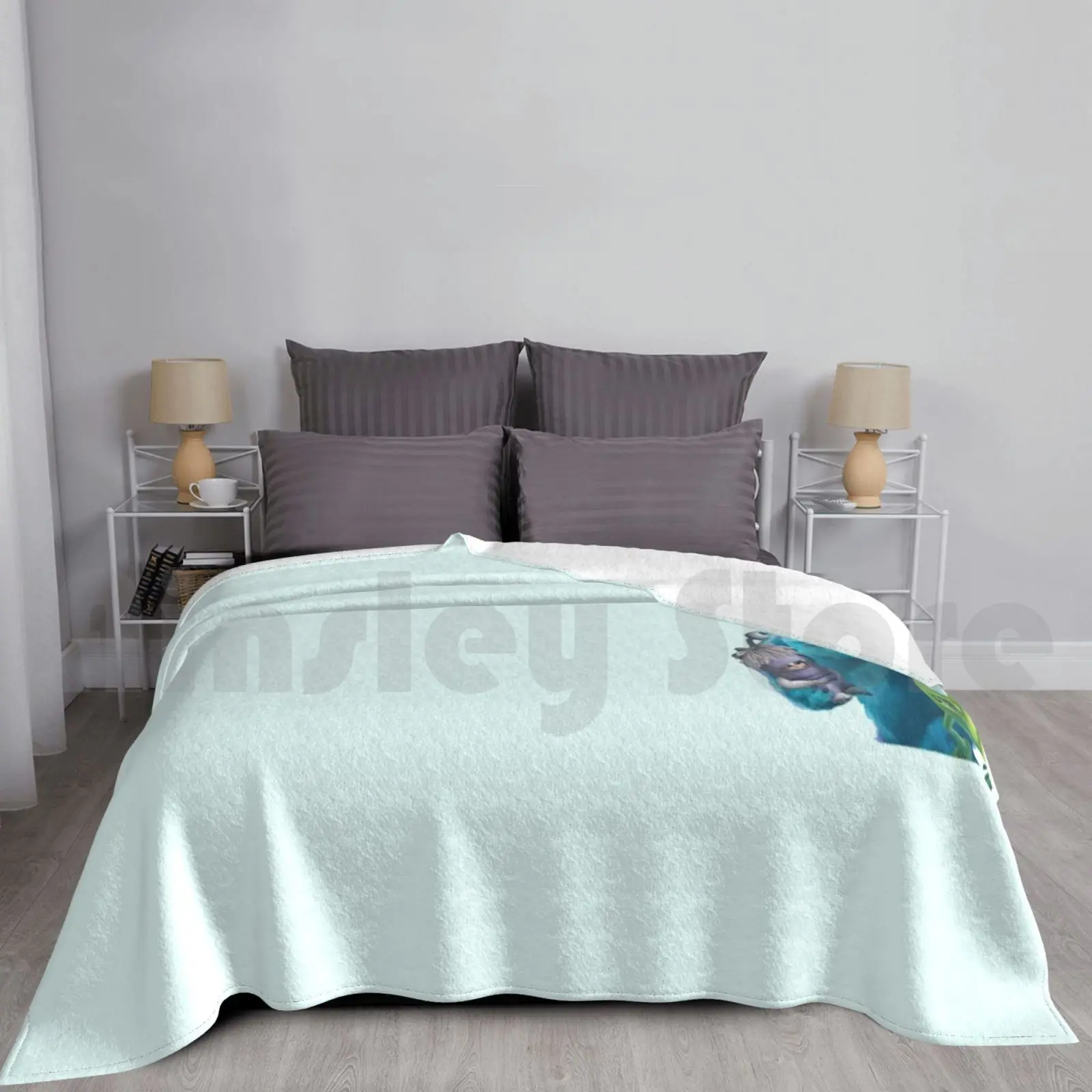 Monsters-Inc-Who-Is-Bigger-Boo-Or-Mike-Blanket-Fashion-Custom-Sully ...