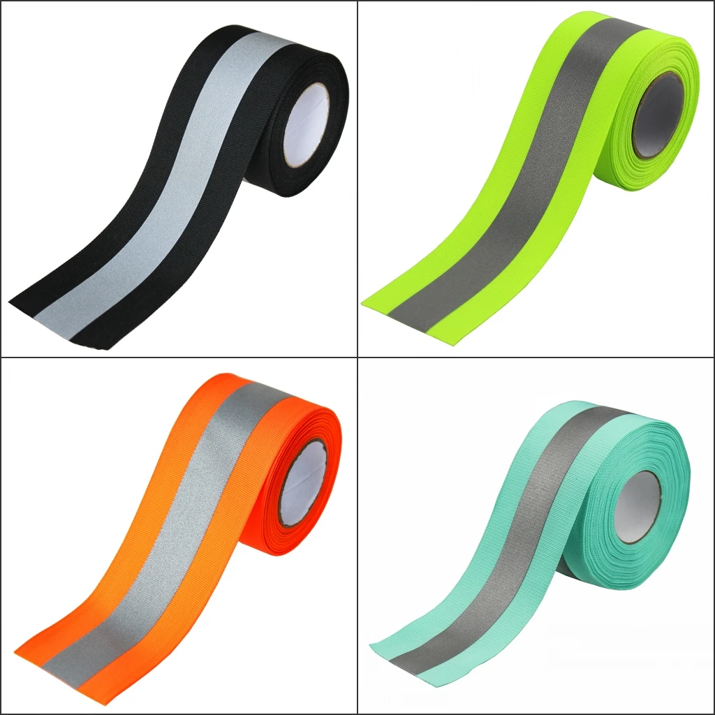 Sew On Silver Reflective Tape For Chothing Safety Fabric Webbing Trim ...