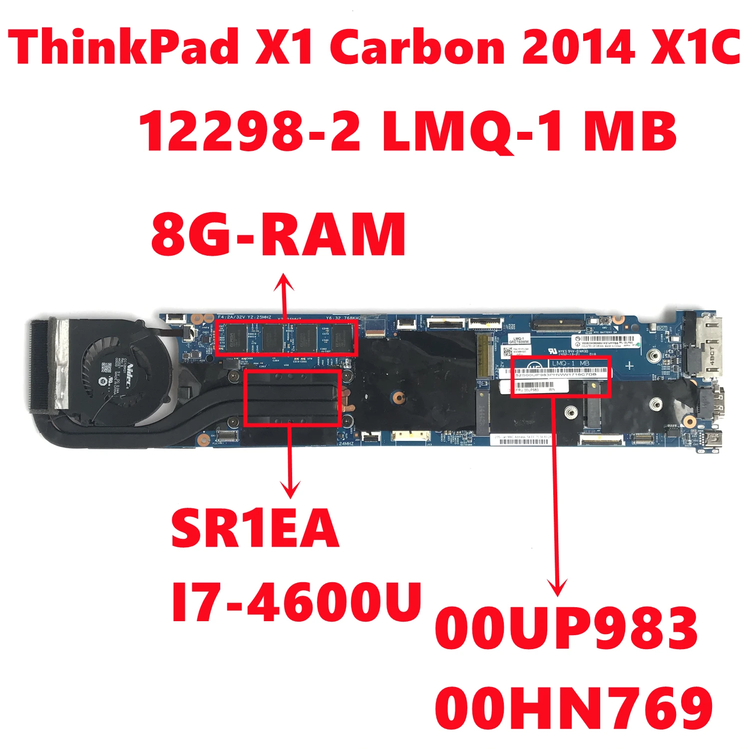 00UP983-00HN769-For-Lenovo-ThinkPad-X1-Carbon-2014-X1C-Laptop ...