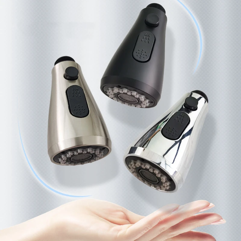 Kitchen Tap Sprayer Spout Matte1PC Black Pull Down Faucet Spray Head ...
