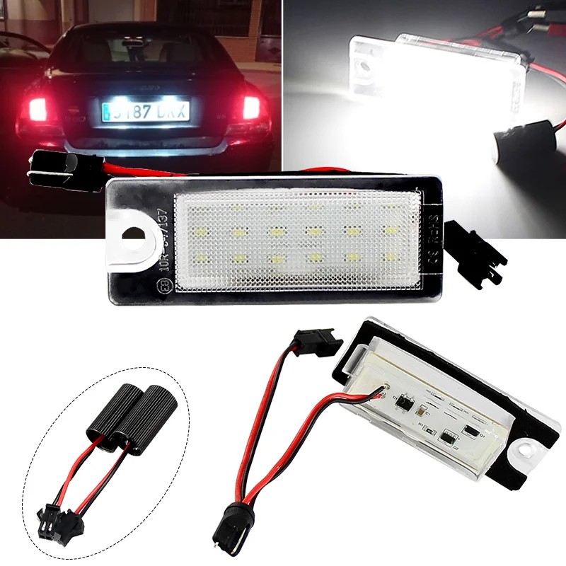 2Pcs LED License Plate Lights 18 Car Number LEVED License Plate Lamp ...