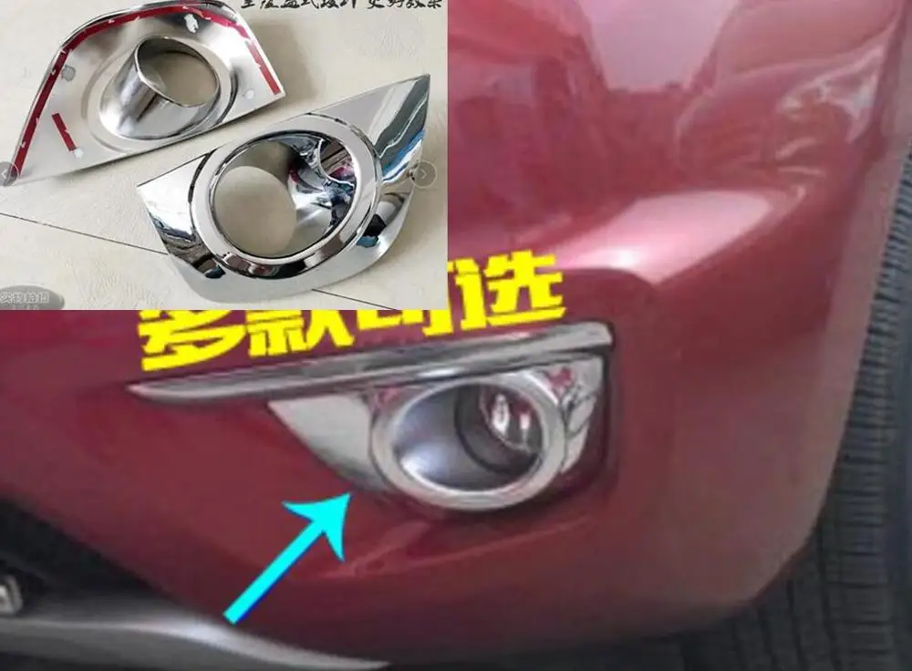 Fog lamp trim FOR renault koleos 2012 13 14 FRONT REAR ABS chrome fog ...