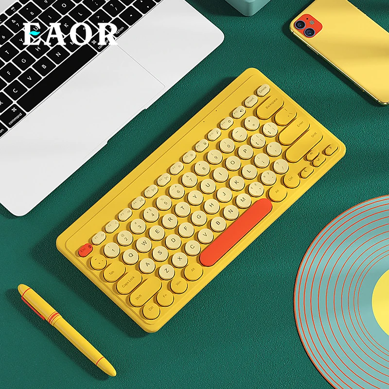 EAOR-Retro-Wireless-Keyboard-2-4G-79-Key-Cute-Mini-Keyboard-Mute-Small ...