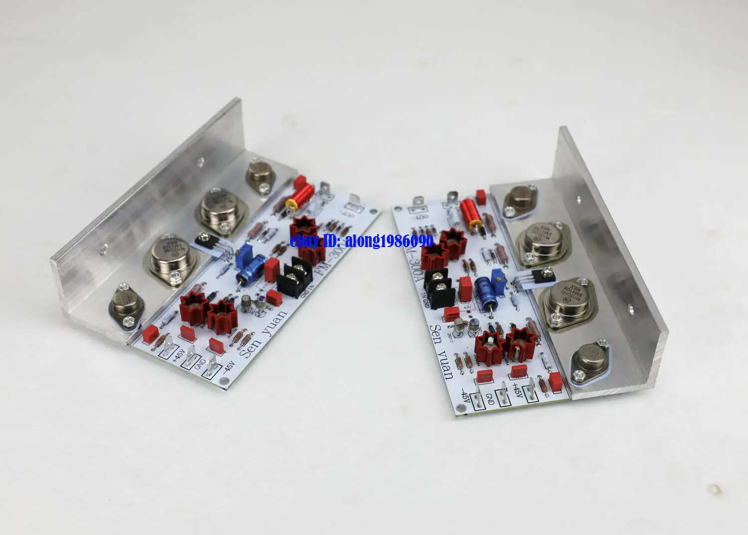 One Pair Assembeld Class AB Power Amplifier Board Base on FM-300A Amp ...
