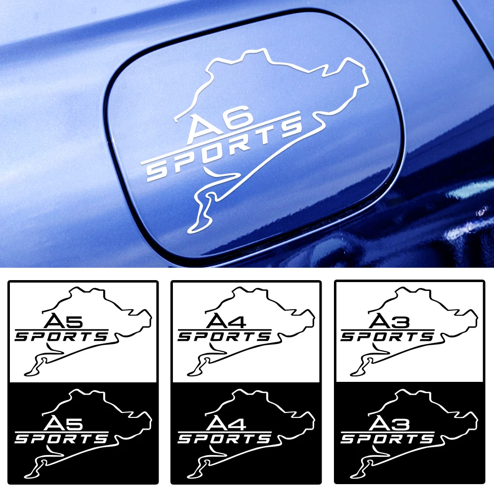 Car-Fuel-Tank-Cap-Waterproof-Reflective-PVC-Sticker-For-Audi-A1-A2-A3 ...