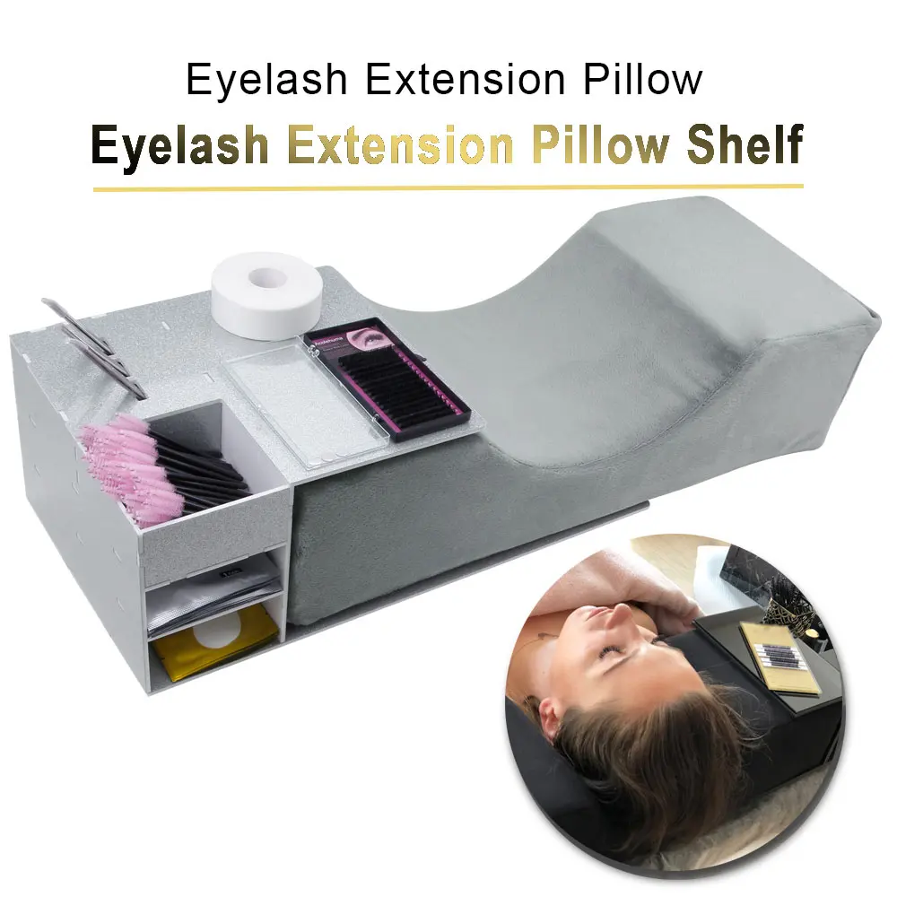 Lash-Pillow-Flannel-Memory-Foam-Eyelash-Extension-Pillow-Acrylic-Shelf ...
