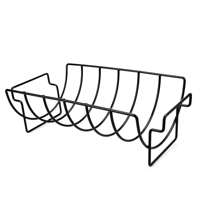 Non-stick Steak Rack Holders Stand Roasting Rib Rotisserie Barbecue ...