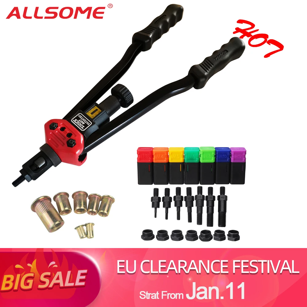 ALLSOME-BT-607-RIVET-NUT-TOOL-Hand-Blind-Riveter-Hand-Riveter-Rivet-Gun ...