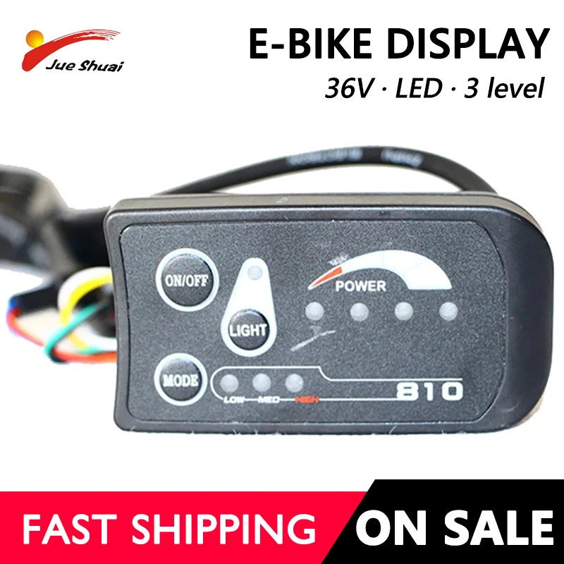 Waterproof Or Normal Connector 810 Led Display For Electric Bicycle ...
