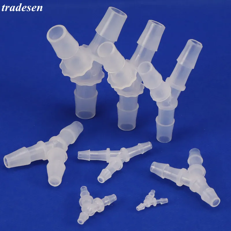 5-200Pcs-O-D2-4-19-5mm-PP-Y-Type-Tee-Hose-Pagoda-Connectors-Aquarium ...