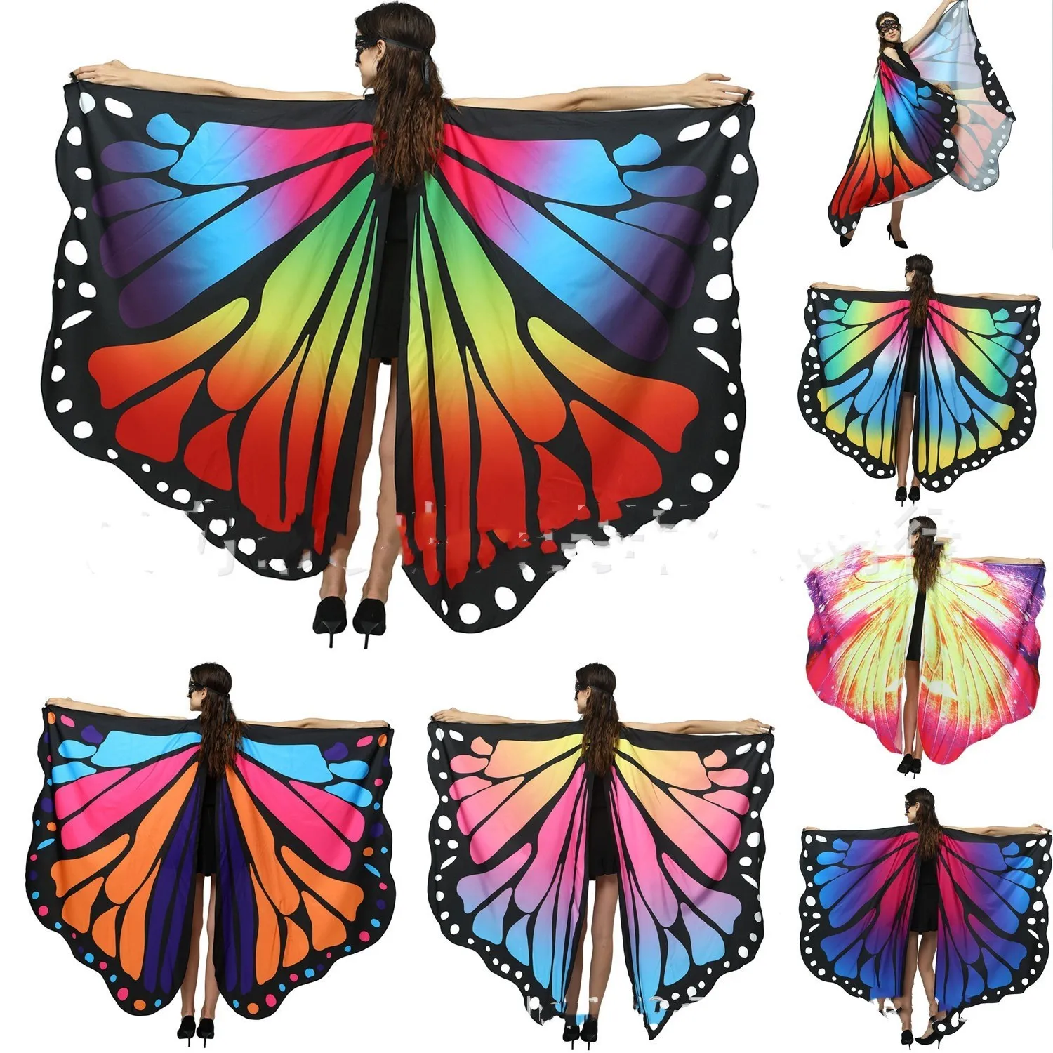 Groothandel Vlinder Vleugels Sjaal Voor Vrouwen Dames Cape Nimf Pixie ...