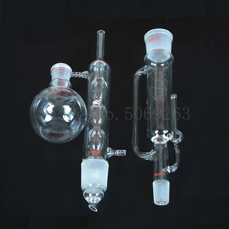 Jual Peralatan Soxhlet Bulat dengan Kondensor Allihn Ekstraktor Soxhlet ...