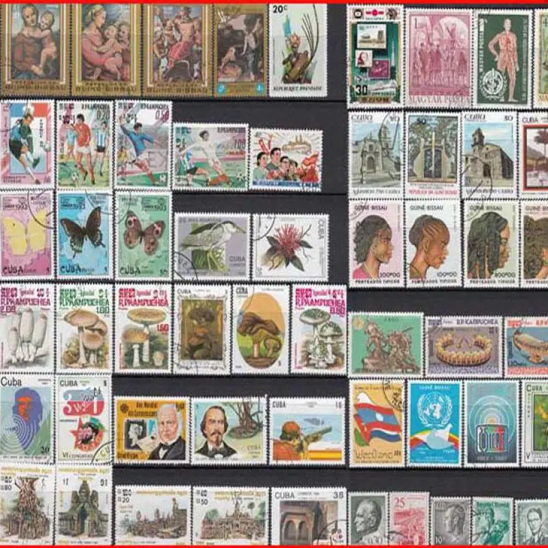 All Around The World Foreign Stamps Letter Post 100 Different Used ...