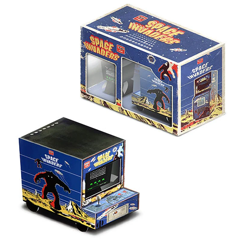 Space-Invaders-Van-Car-Box-Cubee-Ornaments-Folding-Cute-Mini-3D-Paper ...